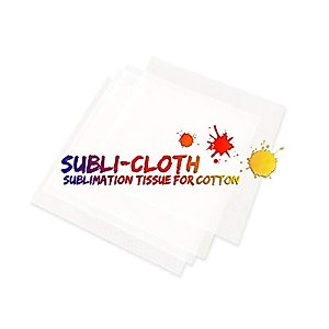 Subli-Cloth Cotton Sublimation Dark & Light Cloth Fabric Figure Sheets Square 10cmx10cm (3.9x3.9 Inch) (x 40 Units)