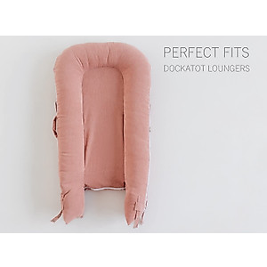 Lounger Cover by Sofia Amber – Cover ONLY for DockAToT and Sleepyhead Deluxe + Docks - Baby nest Sleep Pod Replacement Extra Cover - Pink