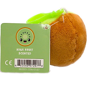 Scentco Fruit Troop Backpack Buddies - Scented Plush Toy Clips (Kiwi)