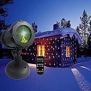 LedMAll Bluetooth Motion Full Spectrum 7 Color White Star Effects Laser Christmas Decorative Lights Remote Control