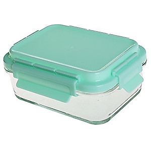 Evolutionize Glass Meal Prep Containers - Food Storage Glass Containers with Snap Lock Lids Meal Prep - Airtight Lunch Containers Portion Control Glass Food Containers - BPA Free Container