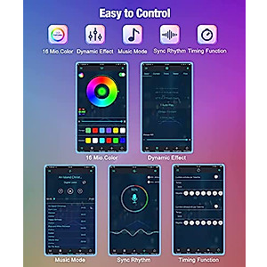 LED Corner Floor Lamp, 150CM RGB Smart Floor Lamps Colour Changing Standing Lamp Floor Light with App/Remote Control Music DIY Mode Dimmable Mood Lighting for Living Room Bedroom Gaming Room