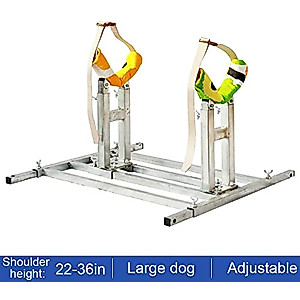 Sonorphine Dog Breeding Stand Stainless Steel Dog Breeding Stand Adjustable Height and Length Pet Fixed Bracket Dog Breeding Accessories Supplies Breeding (L)