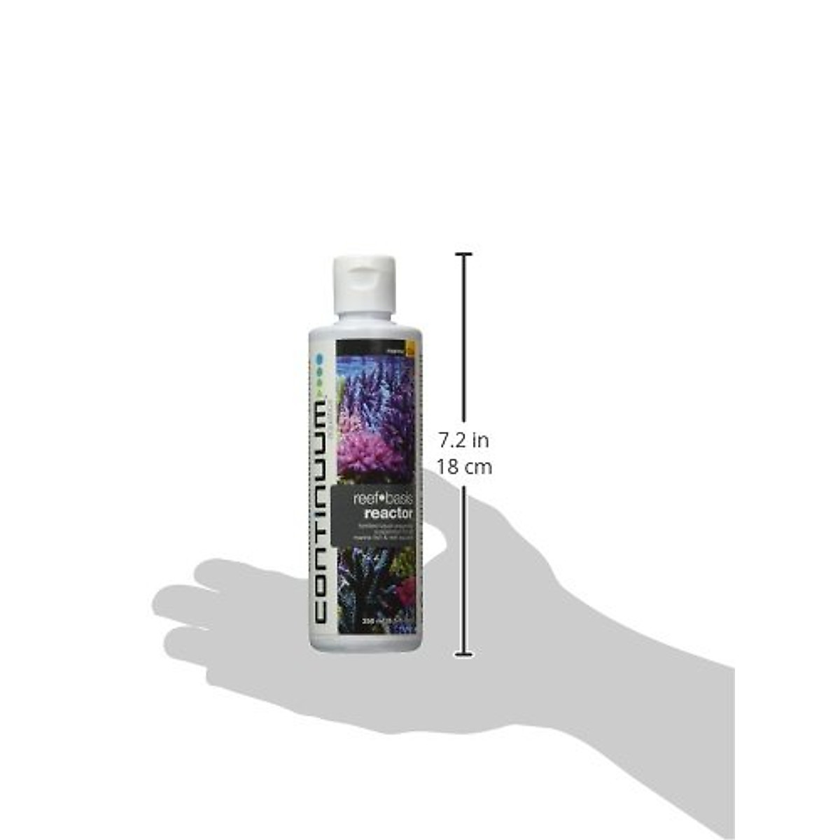 Continuum Aquatics Reef Basis Reactor – Liquid Aragonite Suspension for Marine Fish and Reef Saltwater Aquariums, Provides Calcium and Carbonates