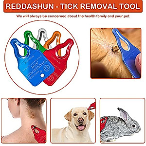 Tick Remover Tool, Tick Removal Tool Suitable for Pets, Animals, and Humans, Quick, Safe, Reliable, and Highly Essential Tick Remover Tool for Portable Outdoor Living, 1 Pack (Red)