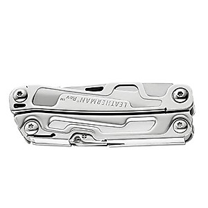 LEATHERMAN, Rev Pocket Size Multitool with Package Opener and Screwdrivers, Stainless Steel