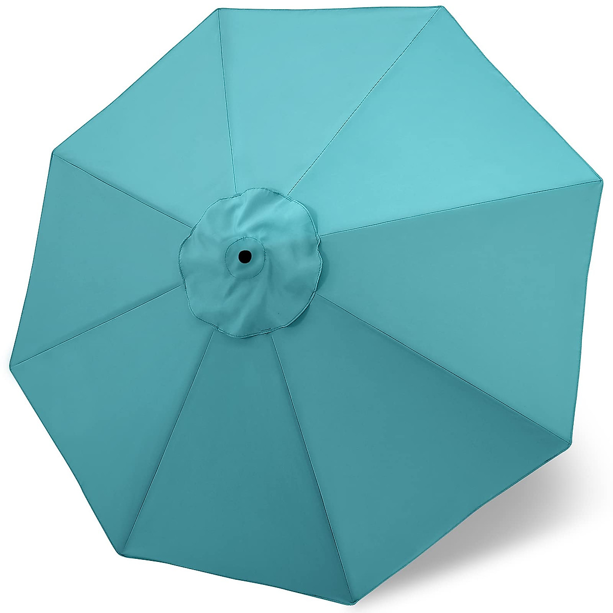 MASTERCANOPY Patio Umbrella 9 ft Replacement Canopy for 8 Ribs-Turquoise Canopy Only