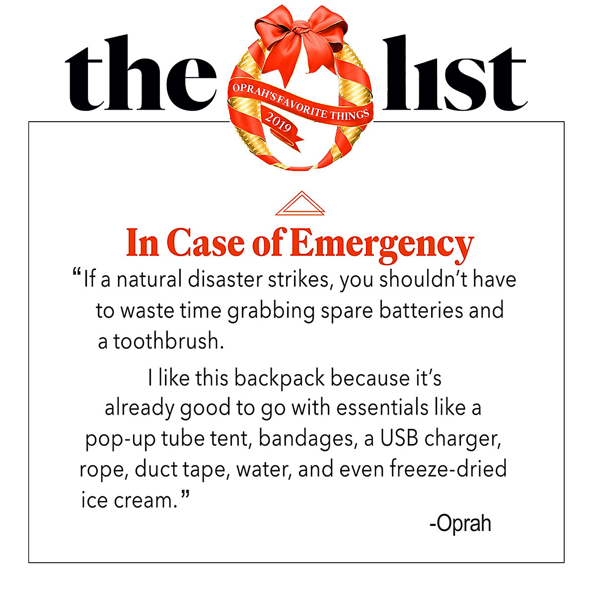 The Prepster Emergency Backpack- Black