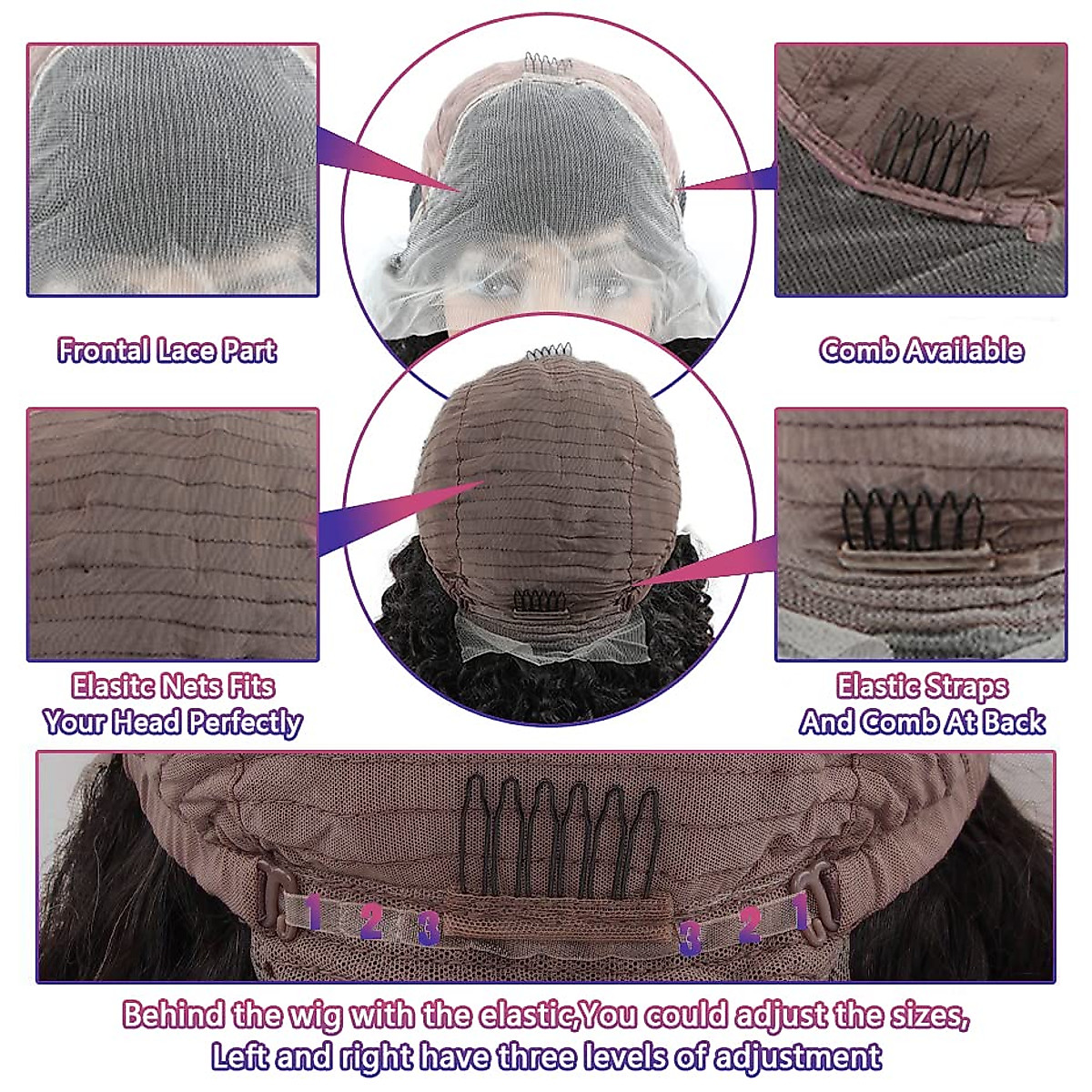 Body Wave Lace Front Wigs Human Hair 13x4 HD Lace Frontal Wigs Human Hair 26 Inch Glueless Wigs 180% Density Brazilian Virgin Human Hair Wigs For Black Women Pre Plucked With Baby Hair Natural Black