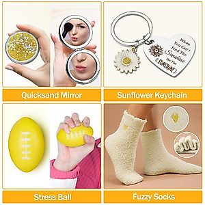 Birthday Gifts for Women, Sunflower Gifts Sending Sunshine, Get Well Soon Gifts Basket Inspirational Gift for Women, Christmas Gifts for Her Sister Mom Best Friend, Unique Gifts for Thinking of You