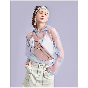 Fanny Pack Waist Pack for Women, Waterproof Waist Bag with Adjustable Strap for Travel Sports Running