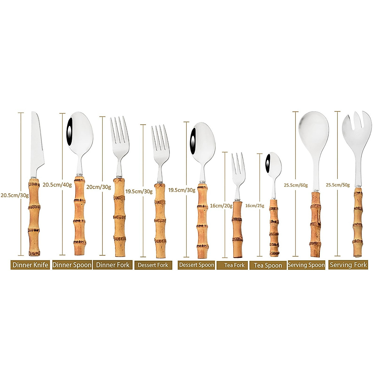 Snplowum 20piece Silver Tableware set, 304 Staainless Steel Cutlery Tea Eating Utensils For Dining Kitchen Wedding Party Gathering Or Restaurant, Service for 4