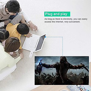 USB Network Adapter, 4G LTE Wireless Pocket WiFi Router Mobile Hotspot Modem Stick Dongle with Sharing Function and LargeCapacity Memory