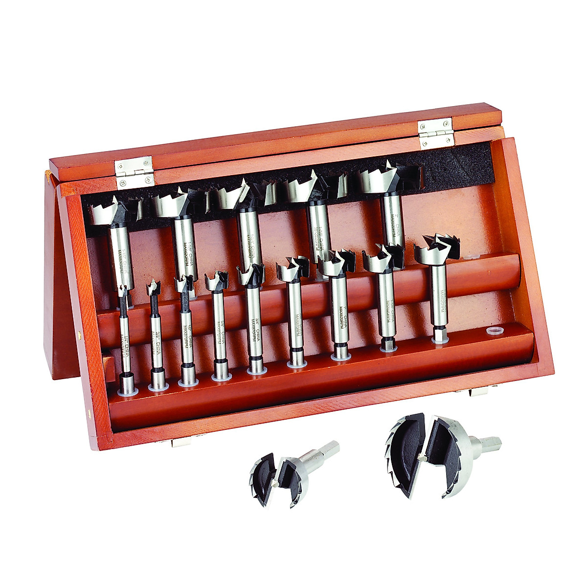 WOODRIVER 16-Piece Forstner Bit Set