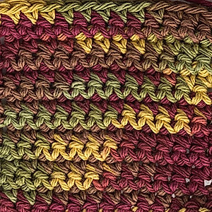 Lily Sugar'n Cream Cotton Cone Yarn, 14 oz, Autumn Leaves Ombre, 1 Cone