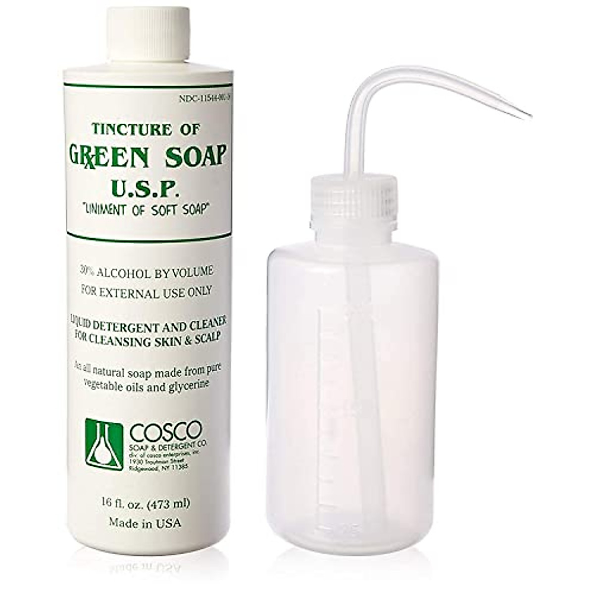 Cosco Green Soap 1 Pint + SQUEEZE BOTTLE 8oz