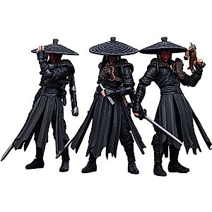JOYTOY 1/18 Action Figure Dark Source Jiang Hu Chost Gate Assassin Collectible Military Model(Set of 3 Figures)