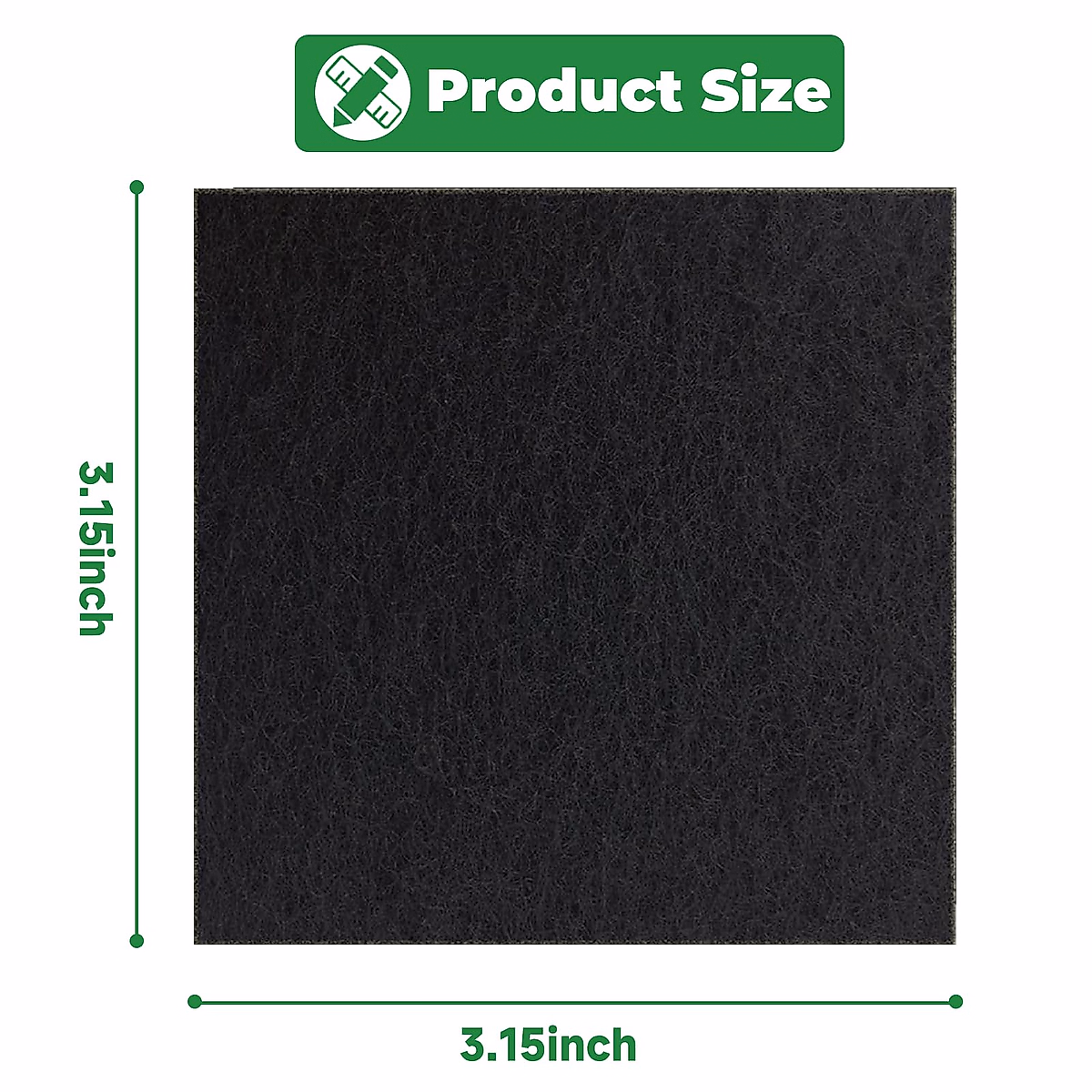 Trash Can Odor Absorbing Filter Refills for EKO Garbage Cans, Activated Charcoal Deodorizer, Strong Charcoal Odor Absorber, Pack of 8 Replacements