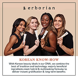 Erborian BB Cream with Ginseng, Fair (Clair) - Lightweight Buildable Coverage with SPF 20 & Ultra-Soft Matte Finish Minimizes Pores & Imperfections - Korean Face Skincare - 1.5 Oz