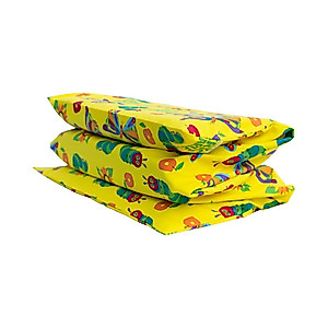 KinderMat + Eric Carle Kinderbundle - Beautiful Butterfly - Full Nap Mat & Washable Cover, Special Edition - 47" x 22", Value Bundle, Great for Daycare & Family Households