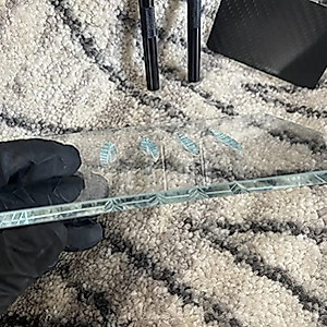 Unique Glass Coasters Unbreakable Glass Coaster Kit with Grooves for Bar and Party