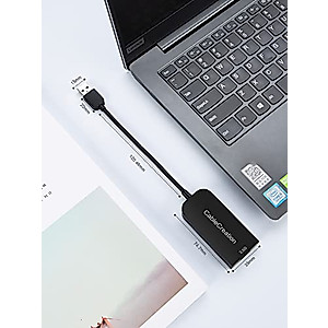 CableCreation 2.5G Ethernet to USB Adapter, USB 3.0 Gigabit LAN Dongle,Wired Network to USB Convertor, Latest Internet rj45 to USB Adapter, for MacBook Windows 10,8.1, macOS X 10.6-10.15, Black