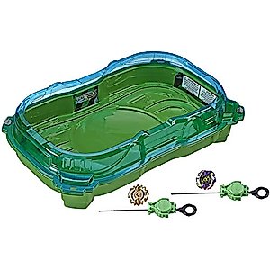 BEYBLADE Burst Turbo Slingshock Cross Collision Battle Set - Complete Set with Burst Beystadium, Battling Tops, & Launchers Game - Age 8+