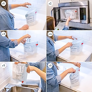 Ameda CleanEase Microwaveable Steam Sterilizer Bags for Baby Bottles & Breast Pump Parts | Microwave Sterilizer for Baby Bottles | Breast Pump Sterilizer Bags | BPA Free | 20 uses per Bag (7 Count)