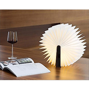 HutHomery Desk Lamp, Wooden Book Light, LED Night Reading Light, Bedside Desk Table & Wall Light Lamp USB, Perfect for Nightstand, Home & Office Decor Gift Ideas