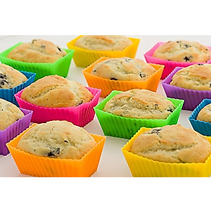 Silicone Baking Cups Bento Variety Bundle, Set of 18 Reusable Silicone Cupcake Liners for Baking, Lunch Box Dividers, Nonstick Silicone Muffin Cups, Silicone Cupcake Molds for Baking and Bento Box