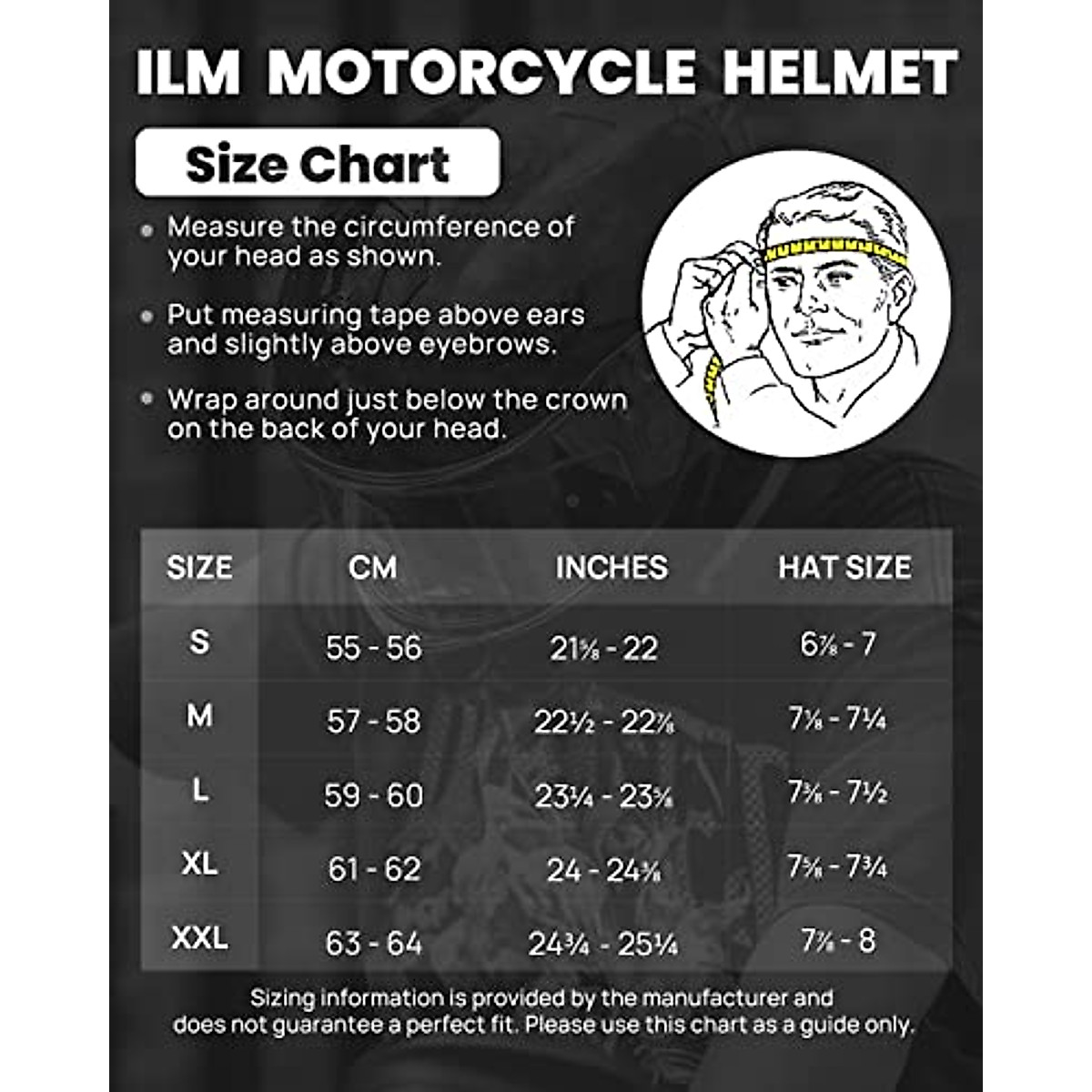 ILM Full Face Dual Visor Motorcycle Helmets with Rear Wing Pinlock Compatible Motorbike Street Bike Helmet DOT Men Women Model 861A (Matt Black, S)
