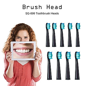 Toothbrush Heads for FairyWill, Electric Toothbrush Replacement Heads for FairyWill FW507/508/551/515/917/ 959/2011,FW-D1/D3/D7/D8