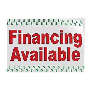 Decal Stickers Multiple Sizes Financing Available Red Industrial Vinyl Safety Sign Label Business 20x14Inches