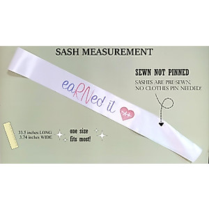 Magnusson's Garden Nurse Graduation Party Sash, Earned It RN Nursing School Graduate Gift for Her, Senior Class of 2024 Sash, Congrats Grad Decorations