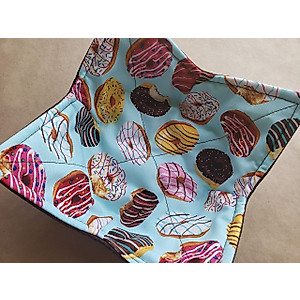 Frosted Donuts Microwave Cozy Sweet Treat Reversible Microwaveable Bowl Holder Doughnut Themed Gifts