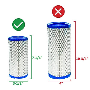 Air Filter + Pre Filter Combo Compatible with Kohler 2508302S Kawasaki 11013-7029 11013-7048 Toro 108-3811 932195 Deere M113621 Kubota K258182311 K121182320 Briggs 820263