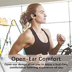 Kuuhsaaez Bone Conduction Headphones,IPX8 Waterproof Swimming Headphones,with Built-in MP3 Player 32G Memory, Bluetooth 5.3 Wireless Open Ear Headphones for Swimming,Running,Driving,Hiking,Cycling