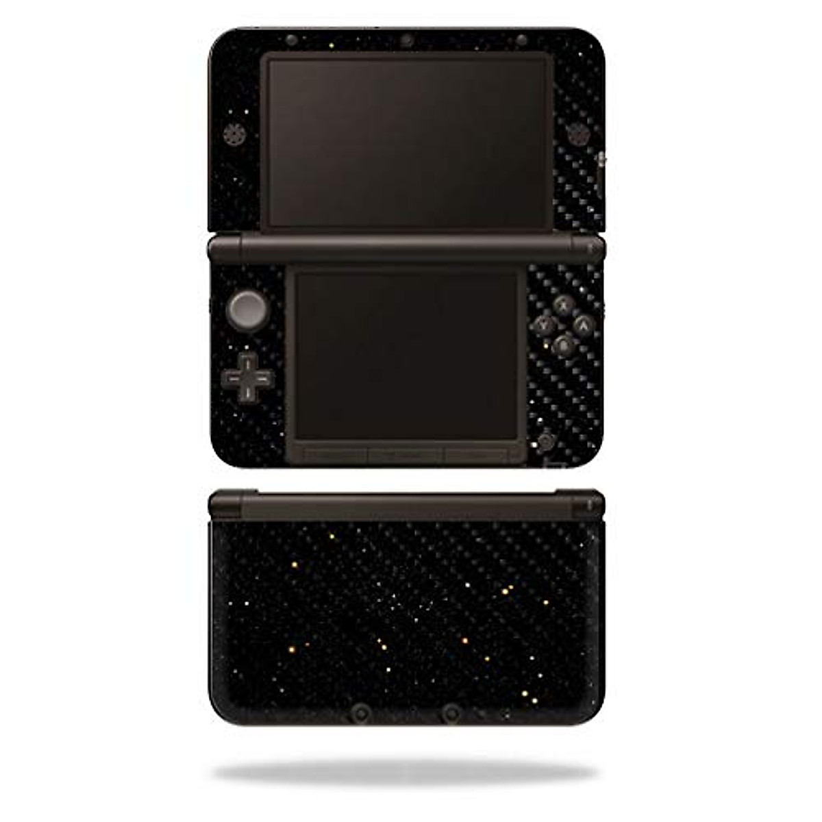 MightySkins Carbon Fiber Skin for Nintendo 3DS XL Original (2012-2014) - Deep Space | Protective, Durable Textured Carbon Fiber Finish | Easy to Apply, Remove, and Change Styles | Made in The USA