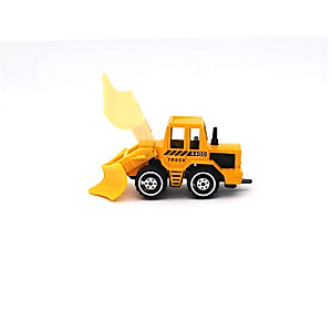 YIMORE Alloy Engineering Truck Mini Pocket Size Construction Models Play Vehicles Toy for Kids Party Favors Cake Decorations Topper Birthday Gift, 6Pcs Set