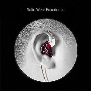 keephifi KZ ZST in Ear Monitor 1BA+1DD HiFi IEM Earphones,Noise Cancelling Earbuds Wired Rich Bass Stereo Headphones, Comfortable in Ear Earbuds,Detachable Cable for Audiophiles (Colorful,No Mic)