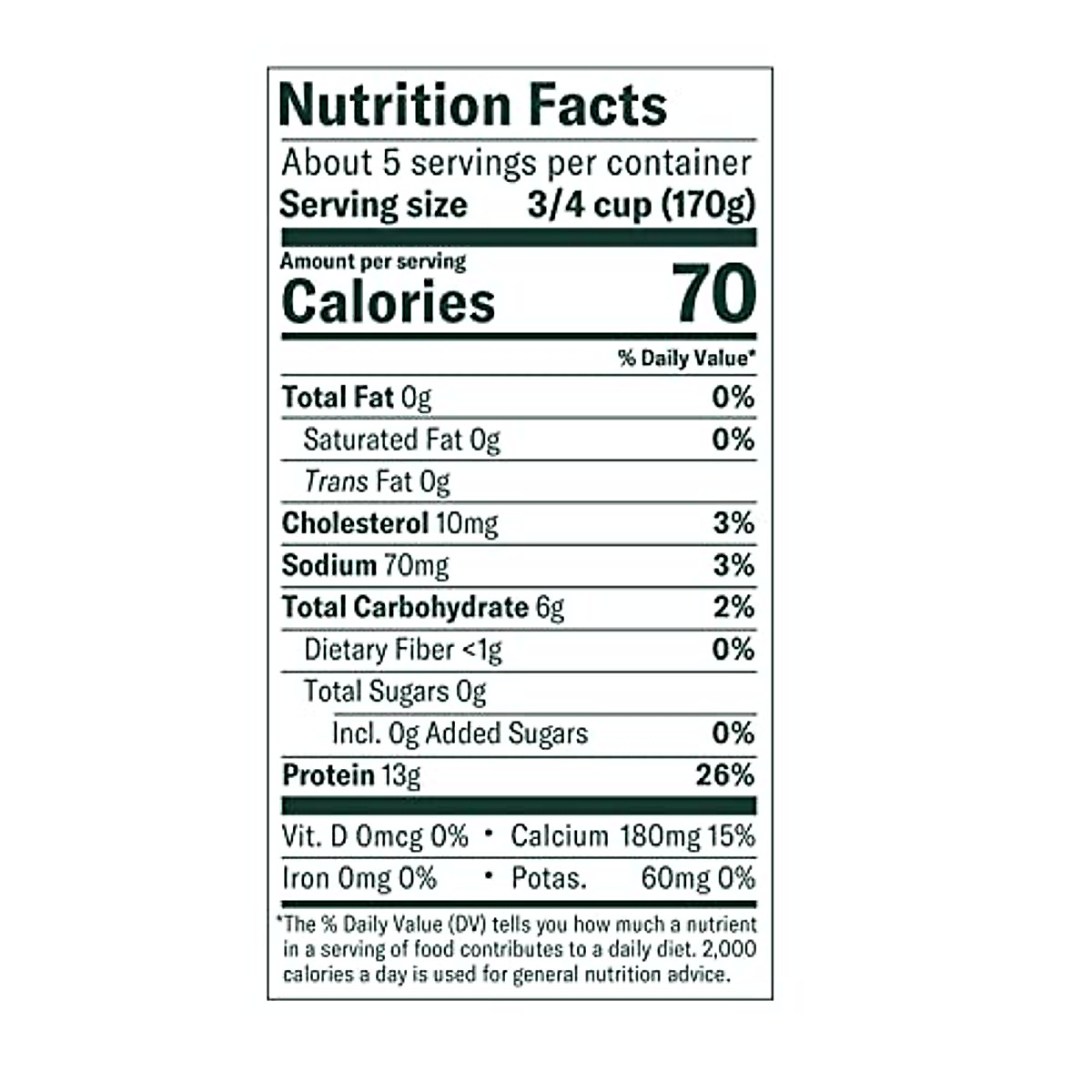 Chobani® Zero Sugar* Vanilla 32oz