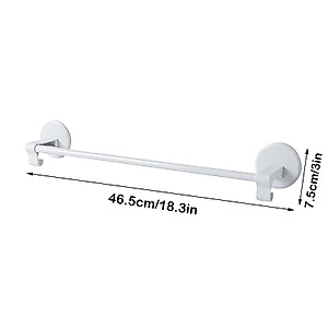 BILIKEYU Holder Bathroom Rack Wall Mount Organizer Laundry for Kitchen Towel Towel Bathroom Products Workbench Vice Hardware (White, One Size)