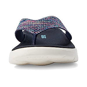 Skechers Women's GO Walk Flex Sandal-INVOKE Flip-Flop, Navy Multi, 11