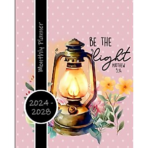 2024 - 2028 Monthly Planner: 5 Year Calendar | Schedule Organizer | 60 Months, January 2024 to December 2028 | Major Holidays Included | Christian | Jesus