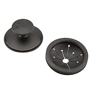 WASTE KING Moen 1025 AMC Kitchen Products EZ Mount Garbage Disposal Stopper and Splash Guard, Black