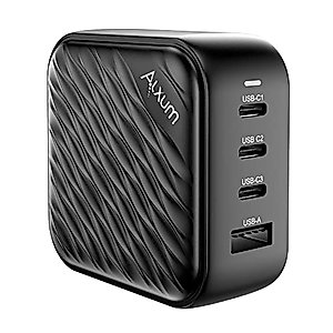 100W USB C Charger - Fast Charging Block GaN PD 3.0 USB Wall Charger Multiport Power Adapter: 4 Ports USB C Laptop Cell Phone Charging Station for MacBook Pro iPhone 14/13/12 Pro Max iPad Samsung