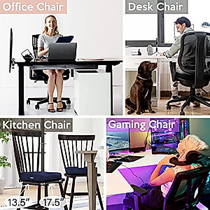 Seat Cushion Pillow for Office Chair, Butt, Tailbone, Back, Coccyx, Sciatica Memory Foam Cushions, Computer Desk Pain Relief Pad