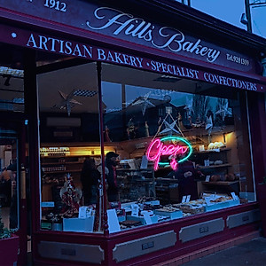 Neon Open Sign for Business, 15.75"x11.4" Led Open Signs for Business & Store Window, Adjustable Brightness Ultra Bright Neon Light Open Sign for Party Bar Salon Coffee Shop Club Hotel Wall Decor