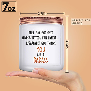 Get Well Candle Gifts for Women: Funny Cancer After Surgery Gifts Humor Encouragement Gift Feel Better for Sick Friends Female Men Condolences Gift for Loss