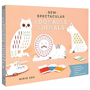 Chronicle Books Sew Spectacular: Adorable Animals (Sewing & Paper Craft Activity Book, Creative Art Gift for Tweens)